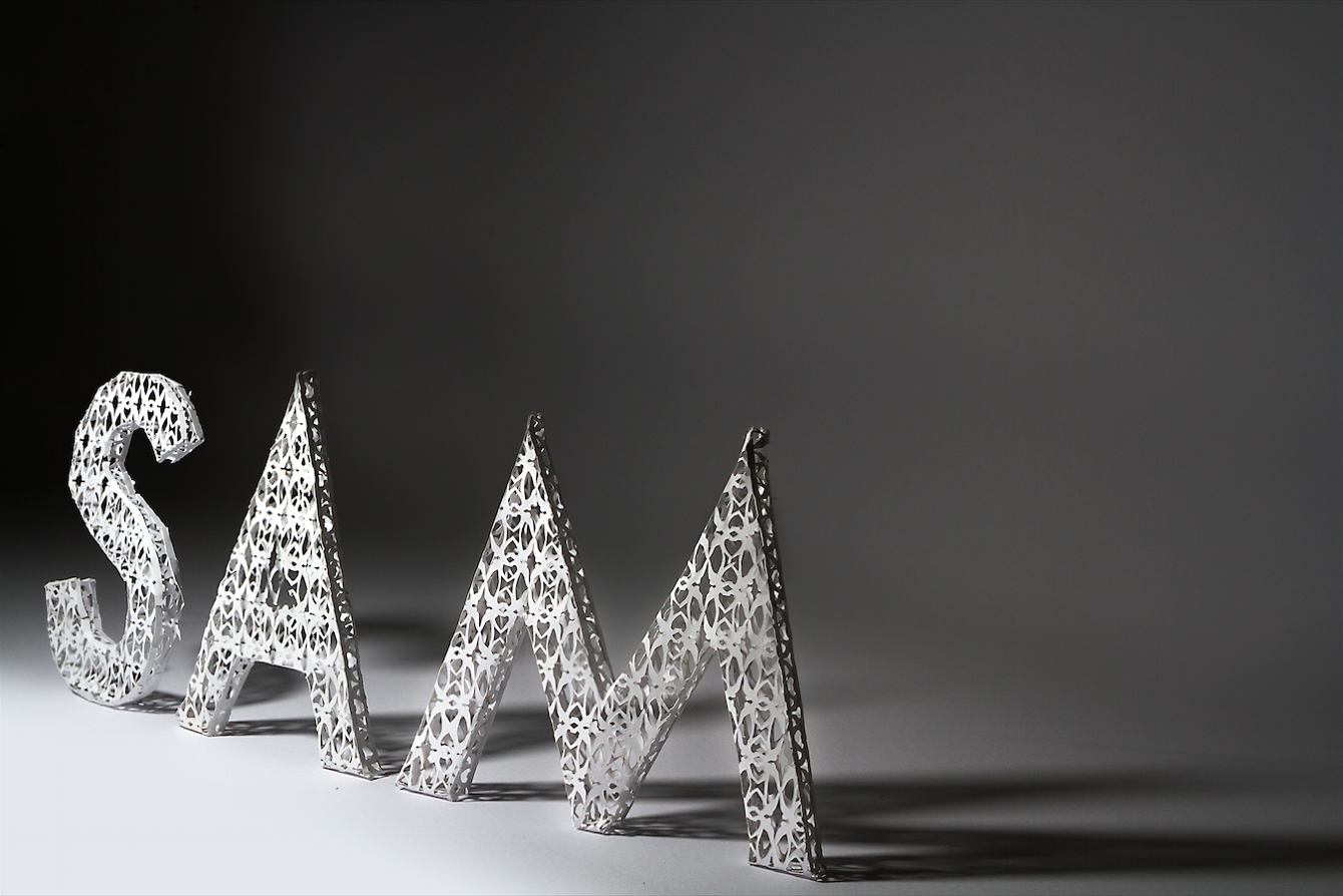 Hand Crafted Paper Cut Typography - Sam Macín