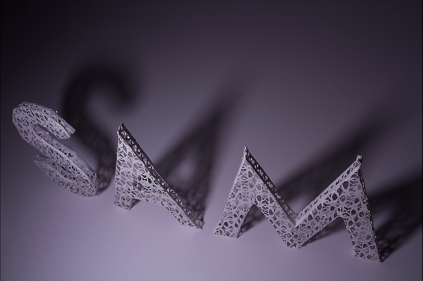 Hand Crafted Paper Cut Typography - Sam Macín