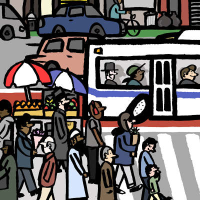 East London Tintin - Max Halton Illustration