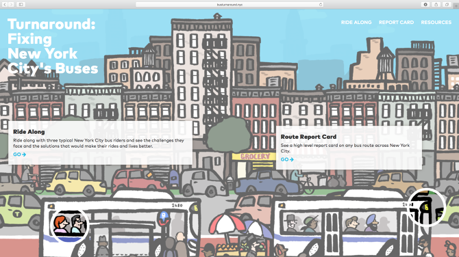 Bus Turnaround Website - Max Halton Illustration