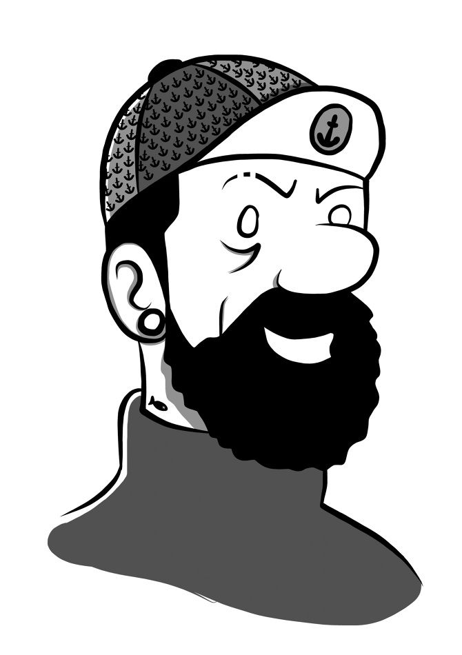 East London Tintin - Max Halton Illustration