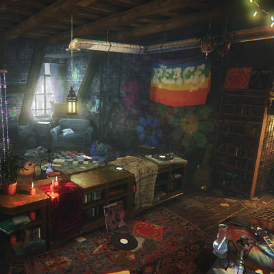 (Cryengine 3) Hitman Absolution - Hippie Apartment - macerart