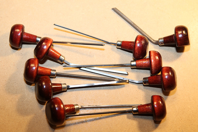 Matériaux et outils - Atelier de gravure - Chamonix