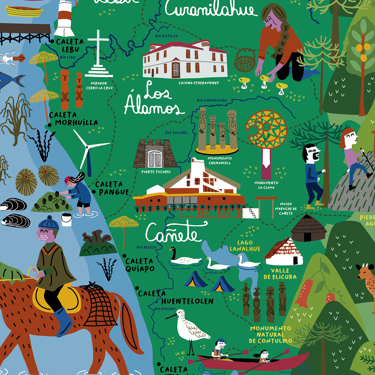 Mapa Provincia de Arauco - Pati Aguilera