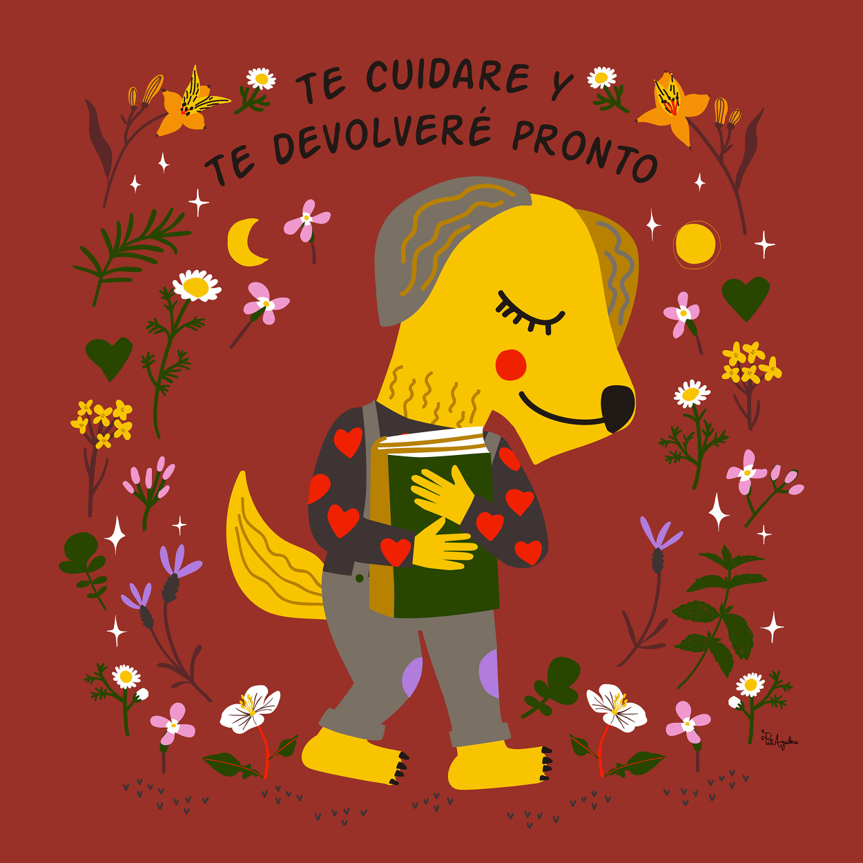 Perro Mágico para Mural - Pati Aguilera