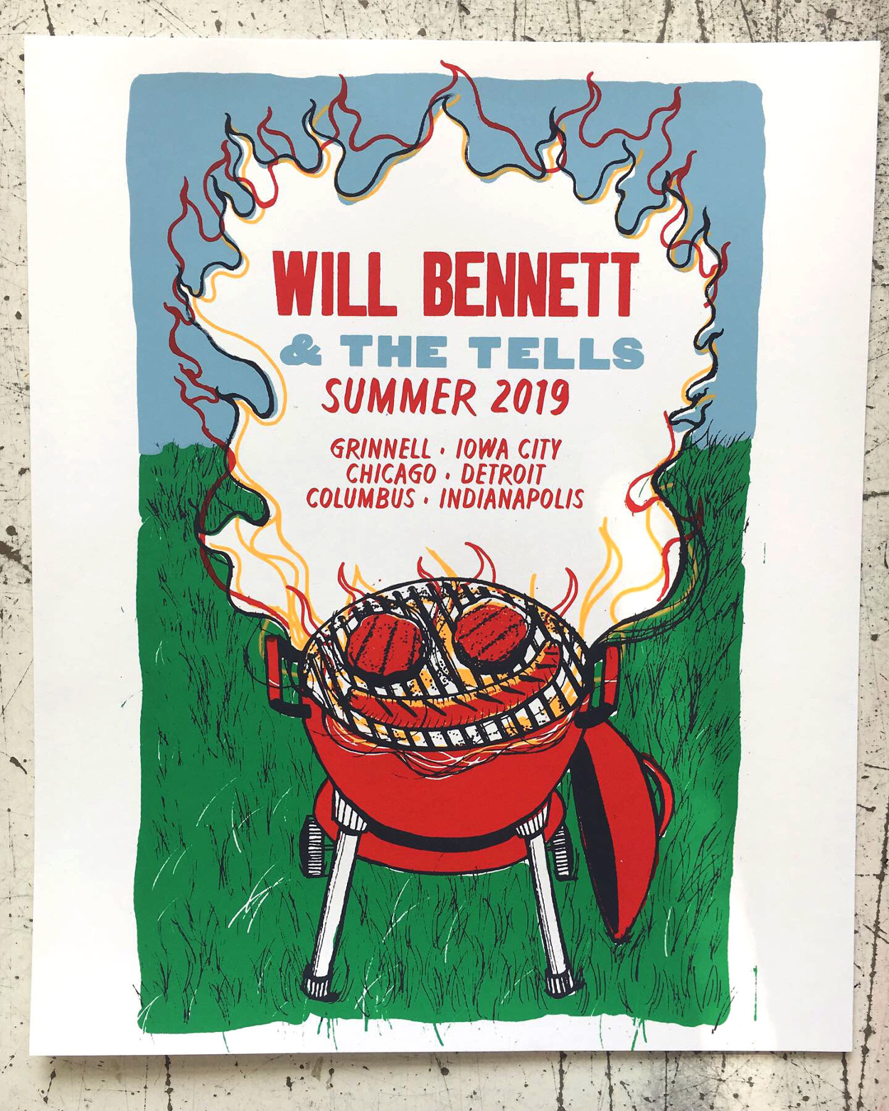 Will Bennett and the Tells - Emmett Baggett Illustration