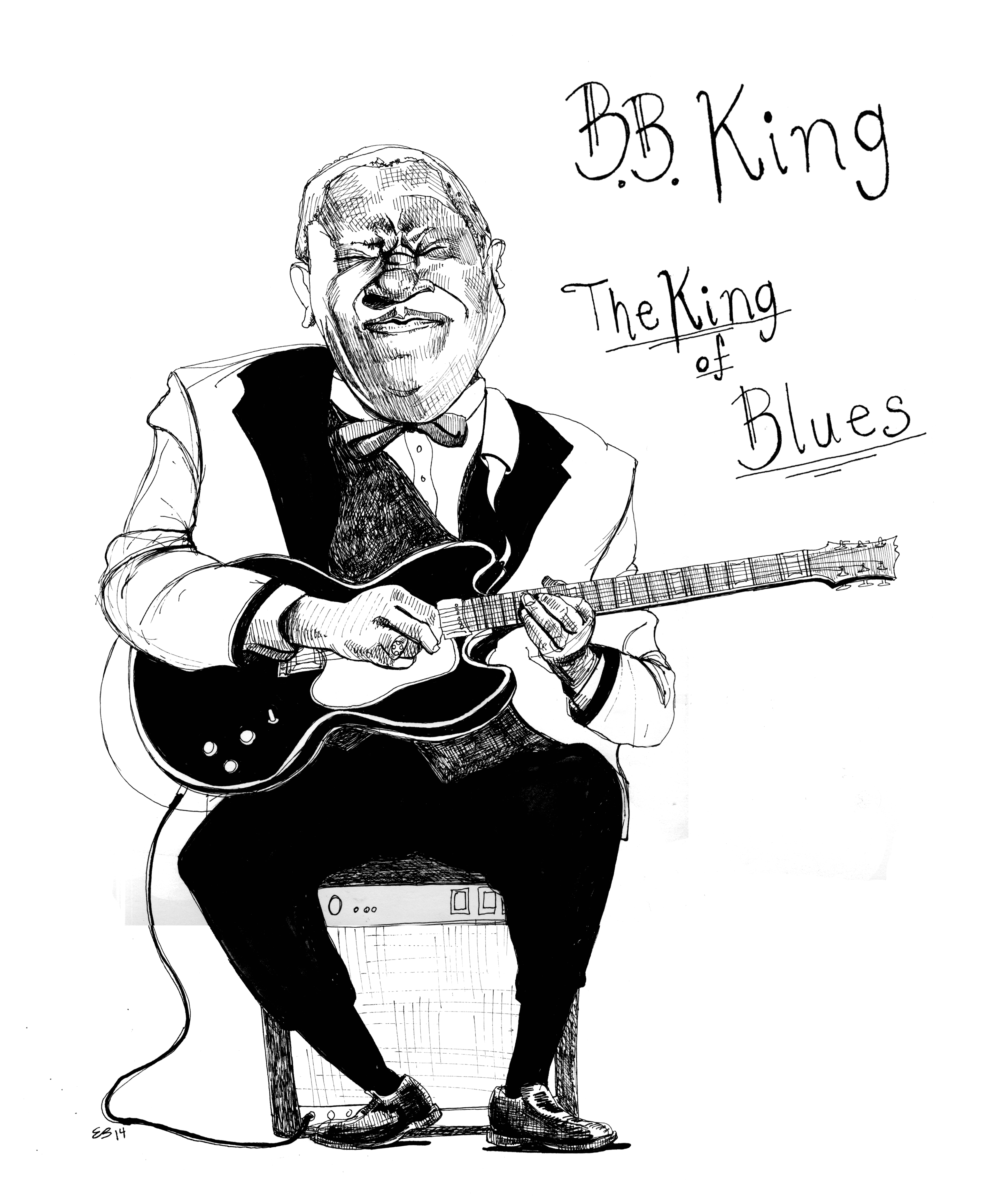 B.B. King - Emmett Baggett Illustration