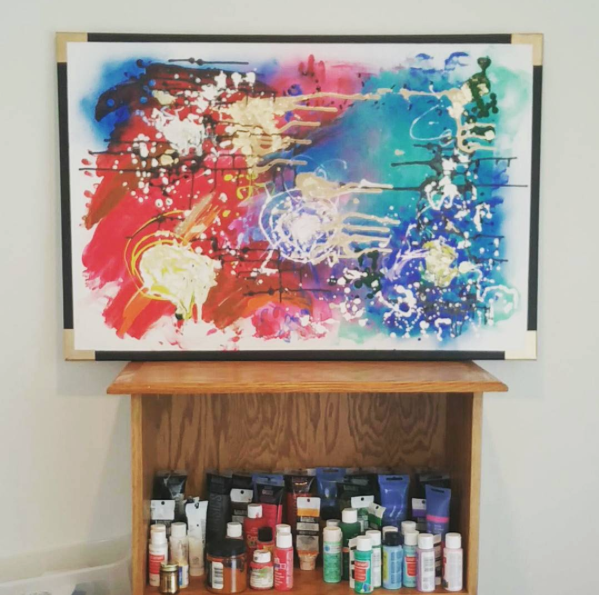"Clash" Painting - Paige Paints