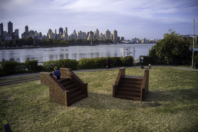 at Socrates Sculpture Park - Fontaine Capel