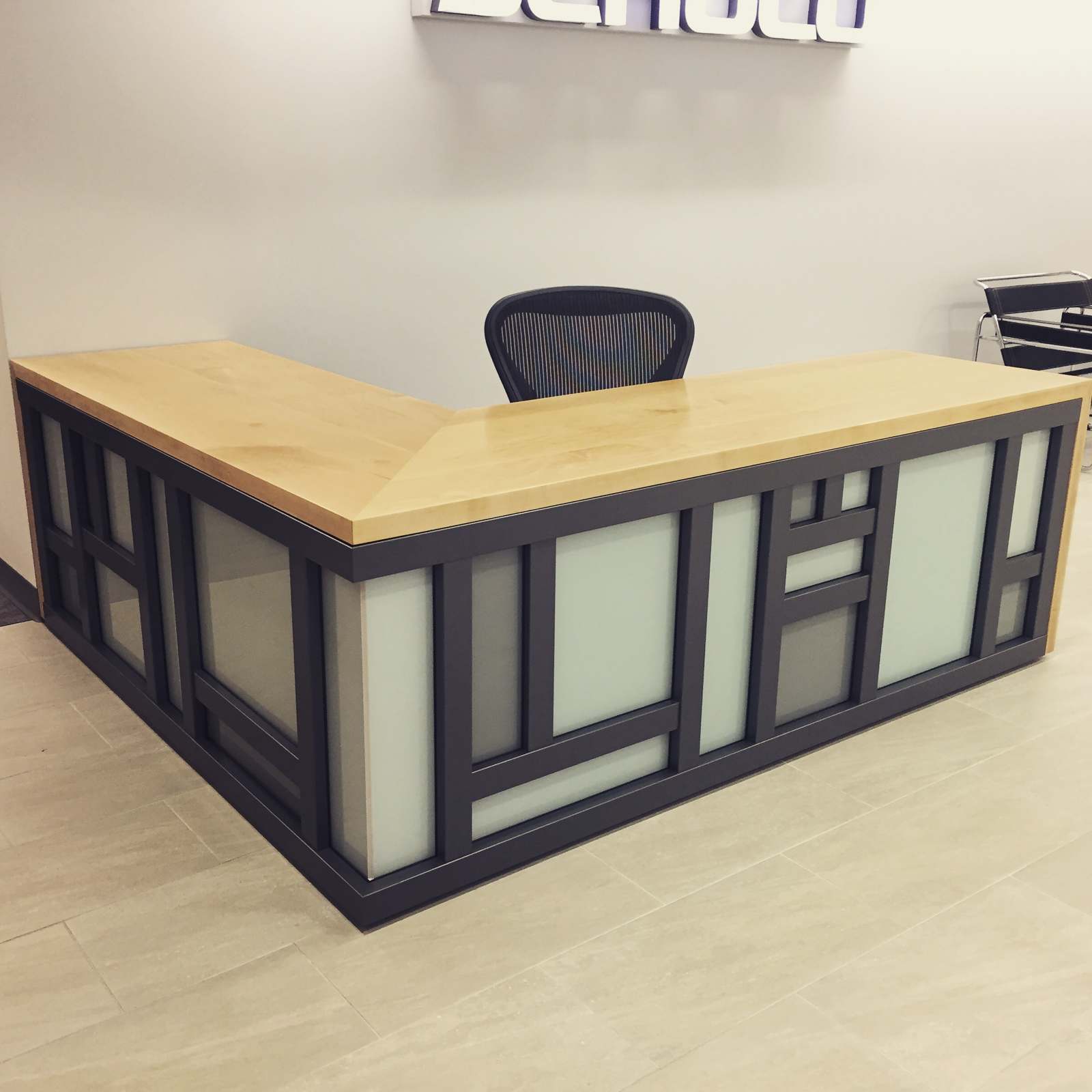 Reception Desk - Goodman, Sawyer and Joiner Wood Works
