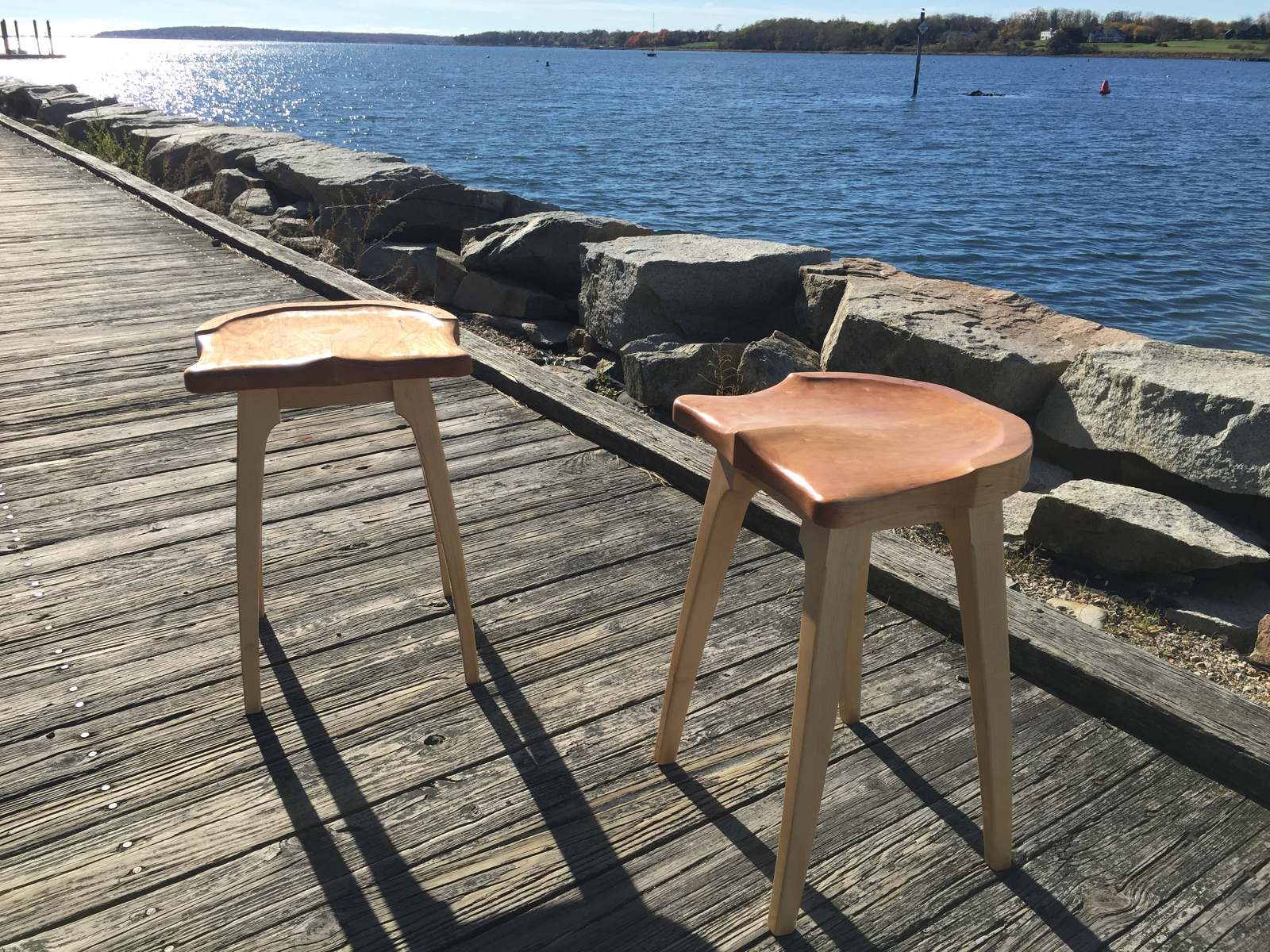 Bristol Bay Stools - Goodman, Sawyer and Joiner Wood Works