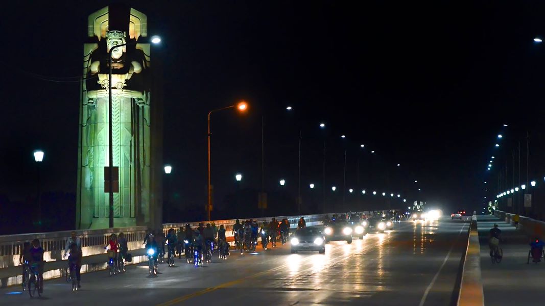 East meets West Glow Ride - AHA! Cleveland