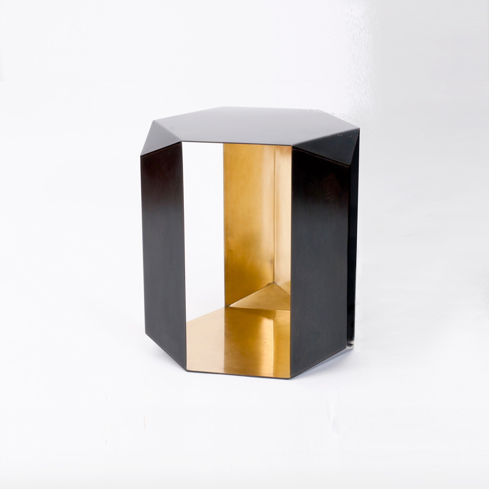 Origami Occasional Table - Brass - yukonishikawa