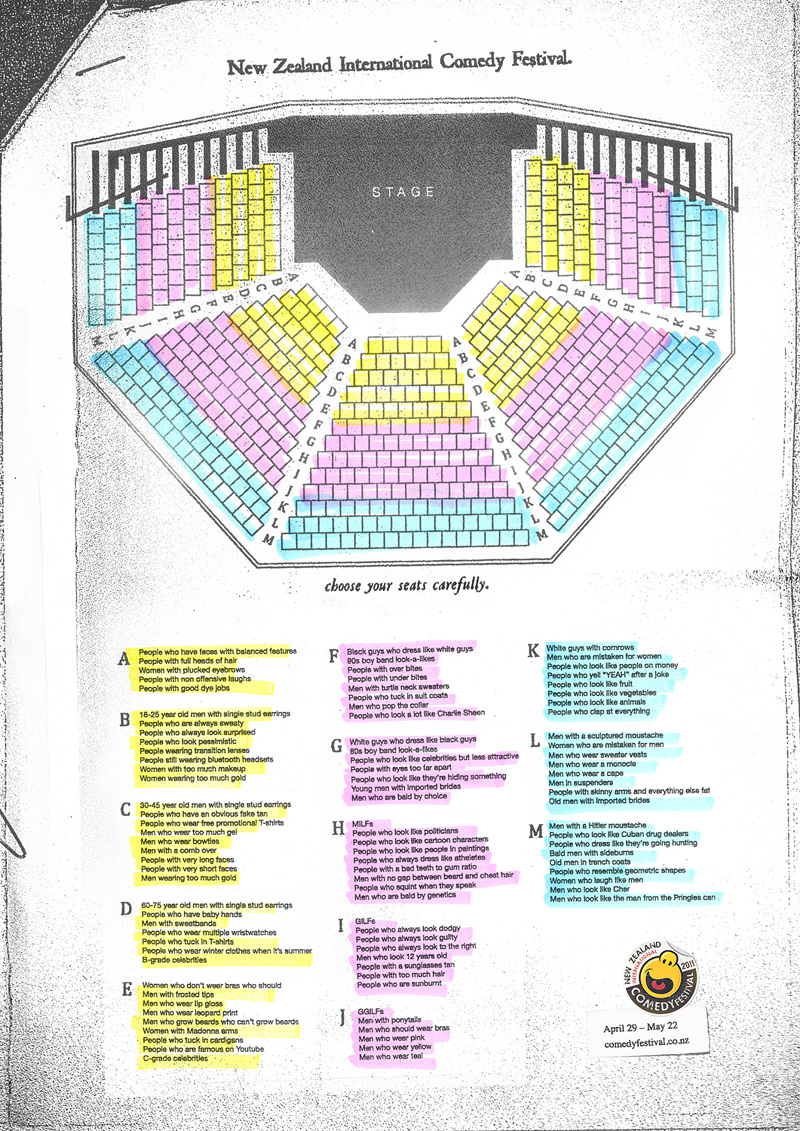 Comedy Festival Choose Your Seats Carefully - Kevin Bachtiar