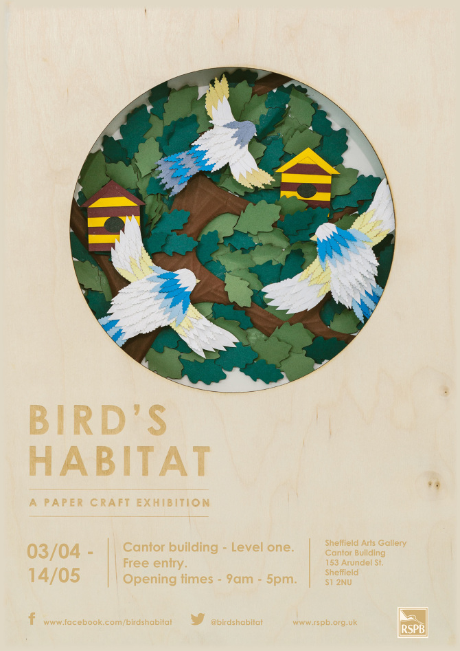 BIRD'S HABITAT: a paper craft exhibition - Eve Emiley