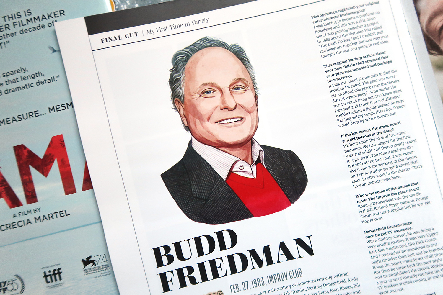 Budd Friedman - Variety - Helen Green Illustration