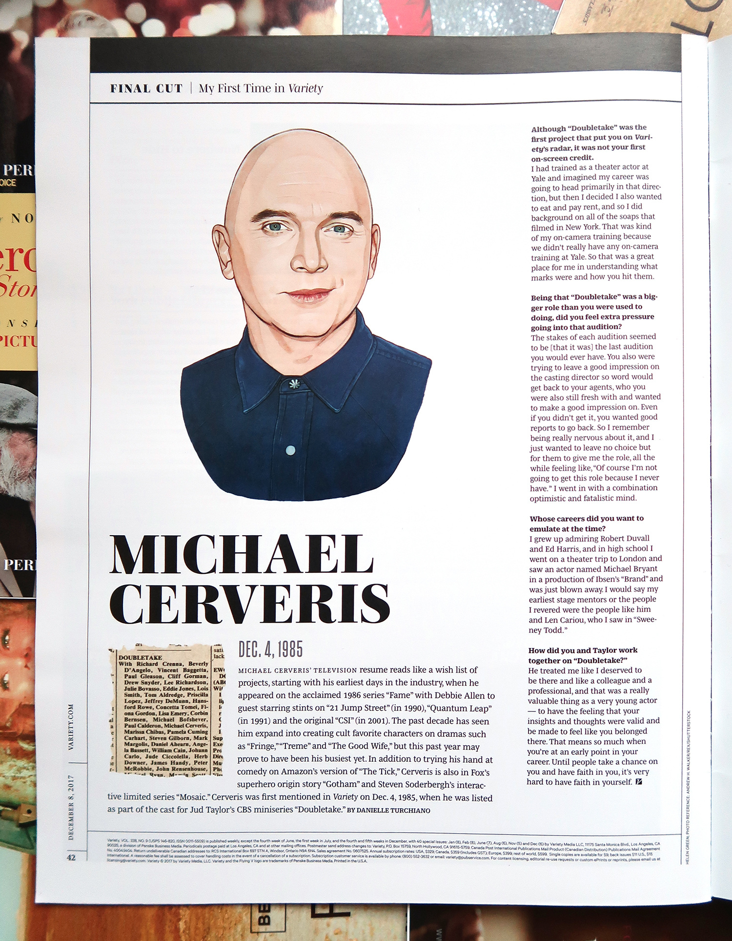 Michael Cerveris - Variety - Helen Green Illustration
