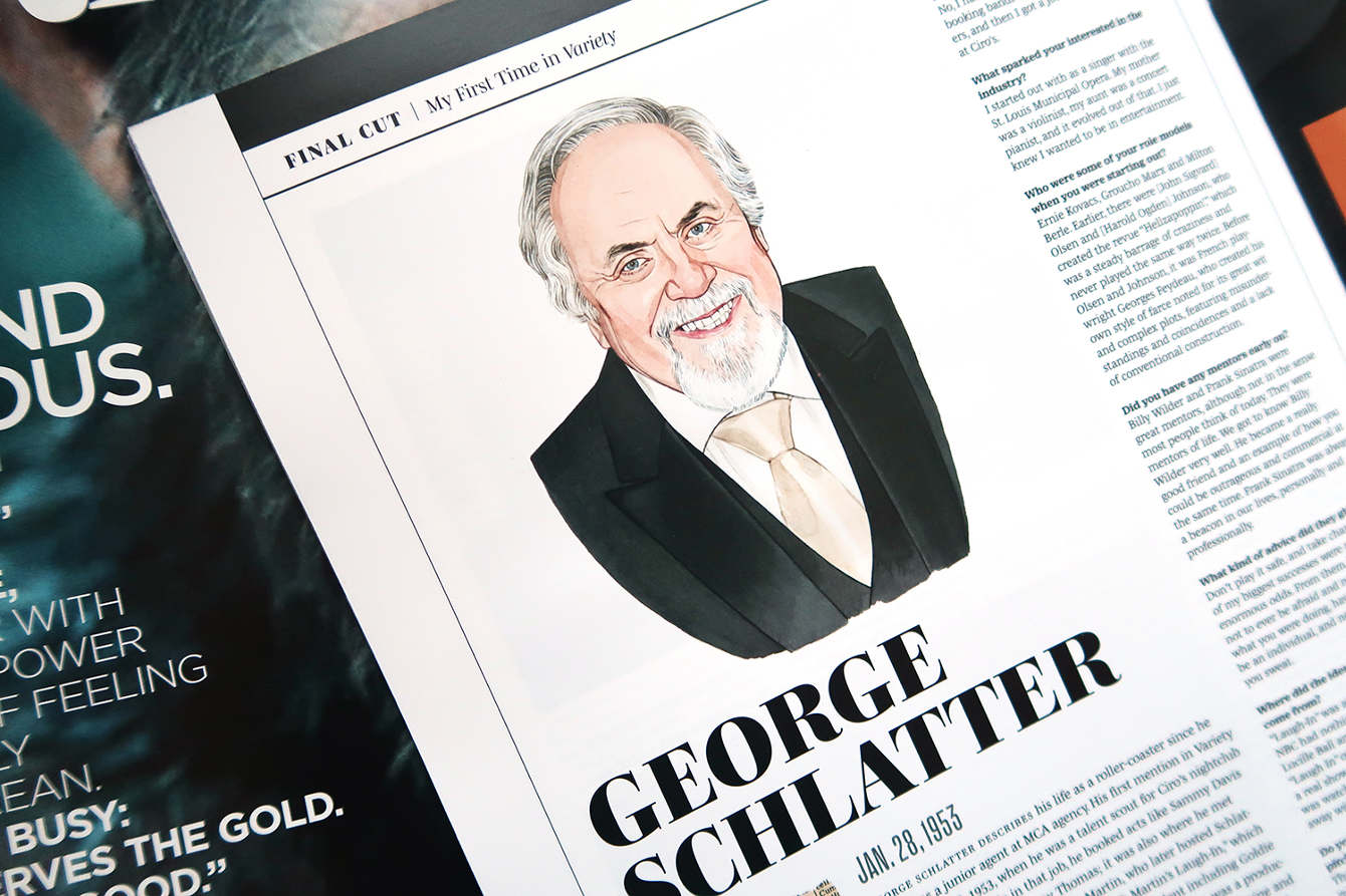 George Schlatter - Variety - Helen Green Illustration