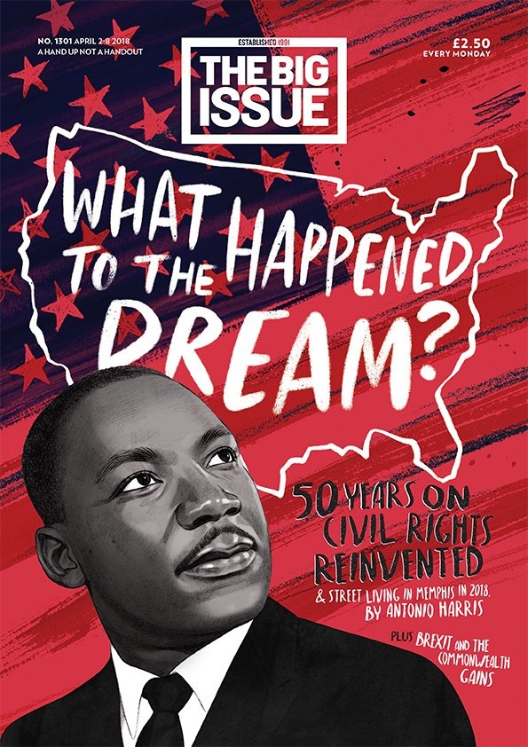 Dr. Martin Luther King, Jr. - The Big Issue - Helen Green Illustration