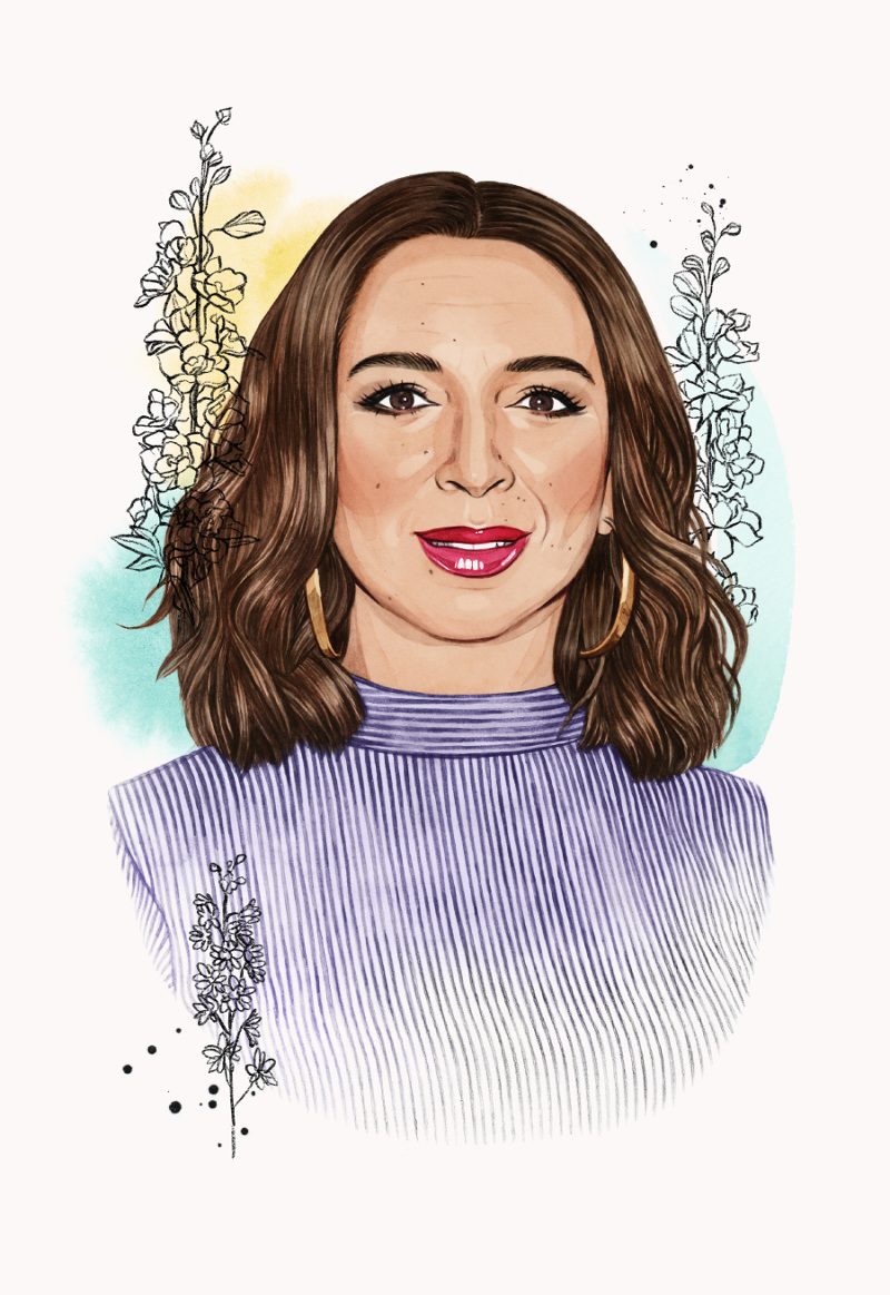 Maya Rudolph - Glamour - Helen Green Illustration