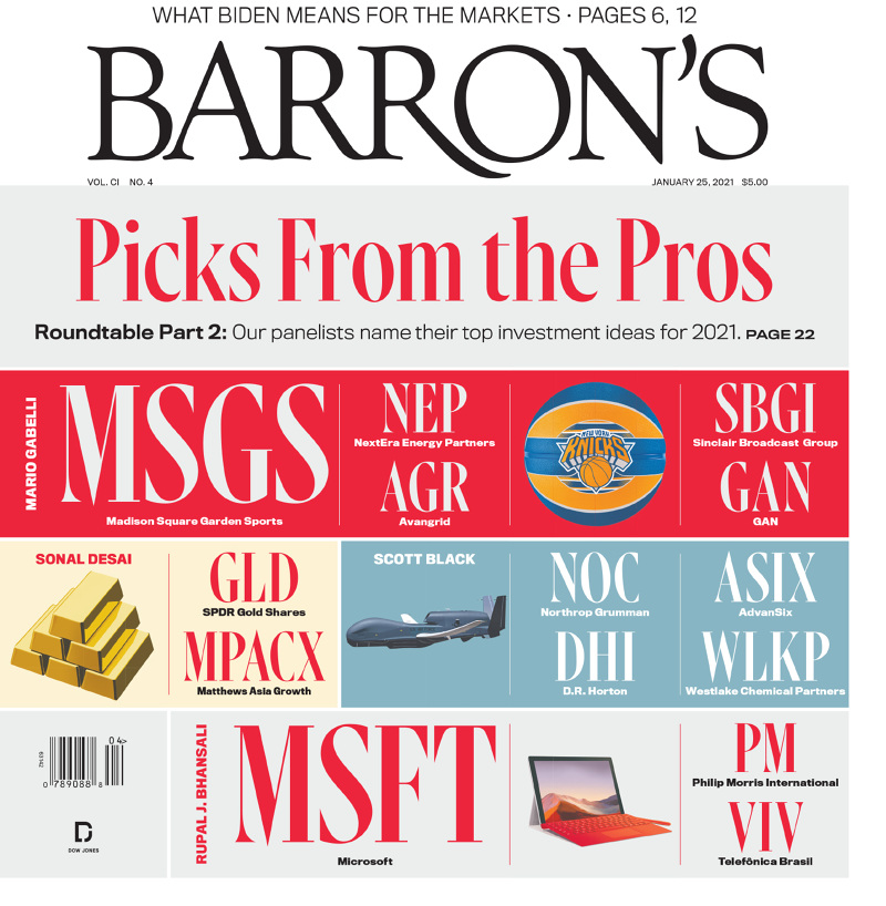 Barron's 2021 Roundtable - Helen Green Illustration