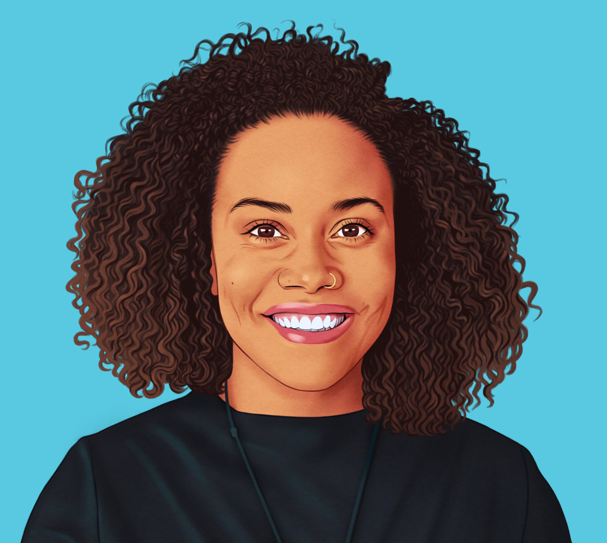 Northeastern University Alumni Portraits - Helen Green Illustration