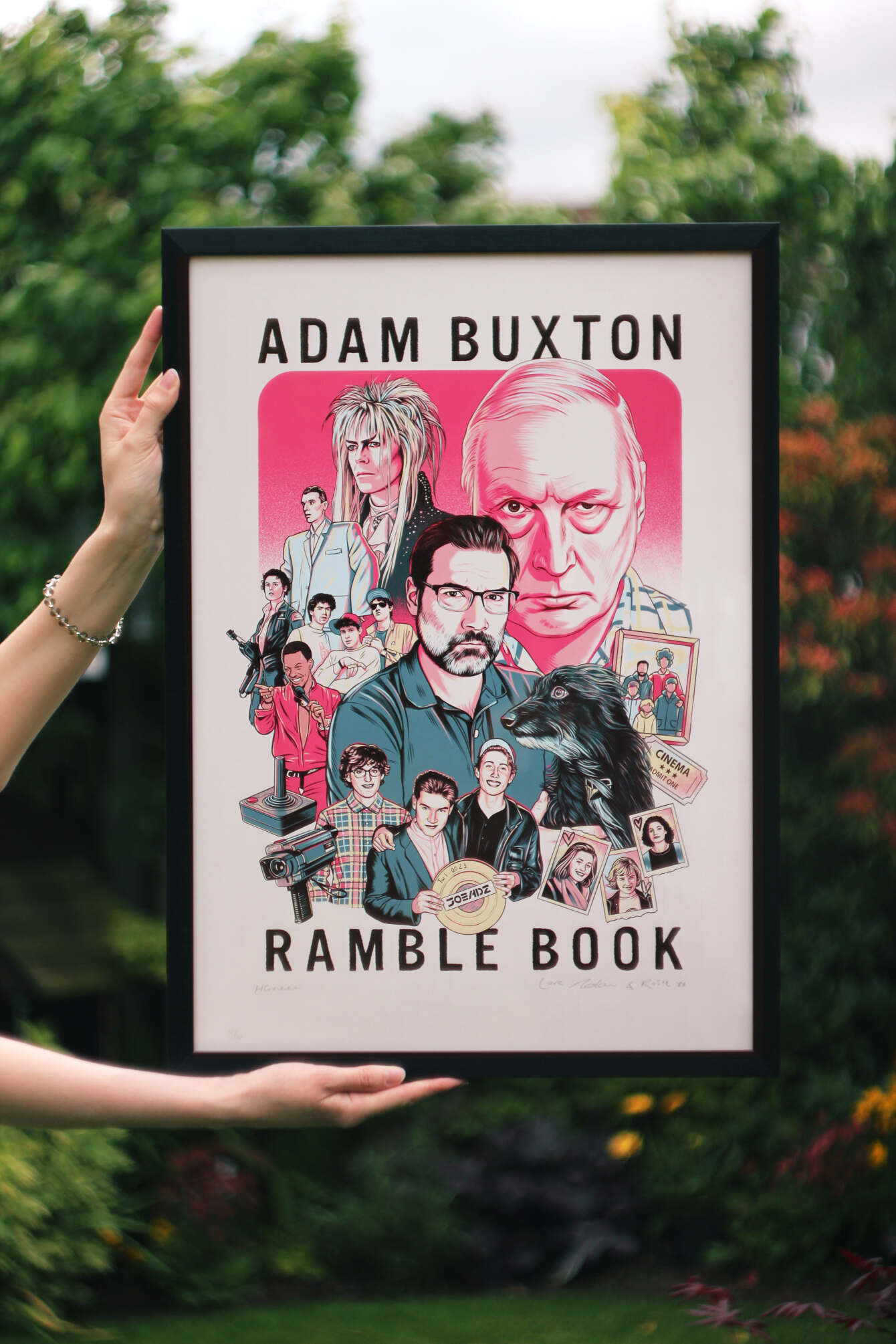 Adam Buxton Ramble Book Paperback Artwork - Helen Green Illustration