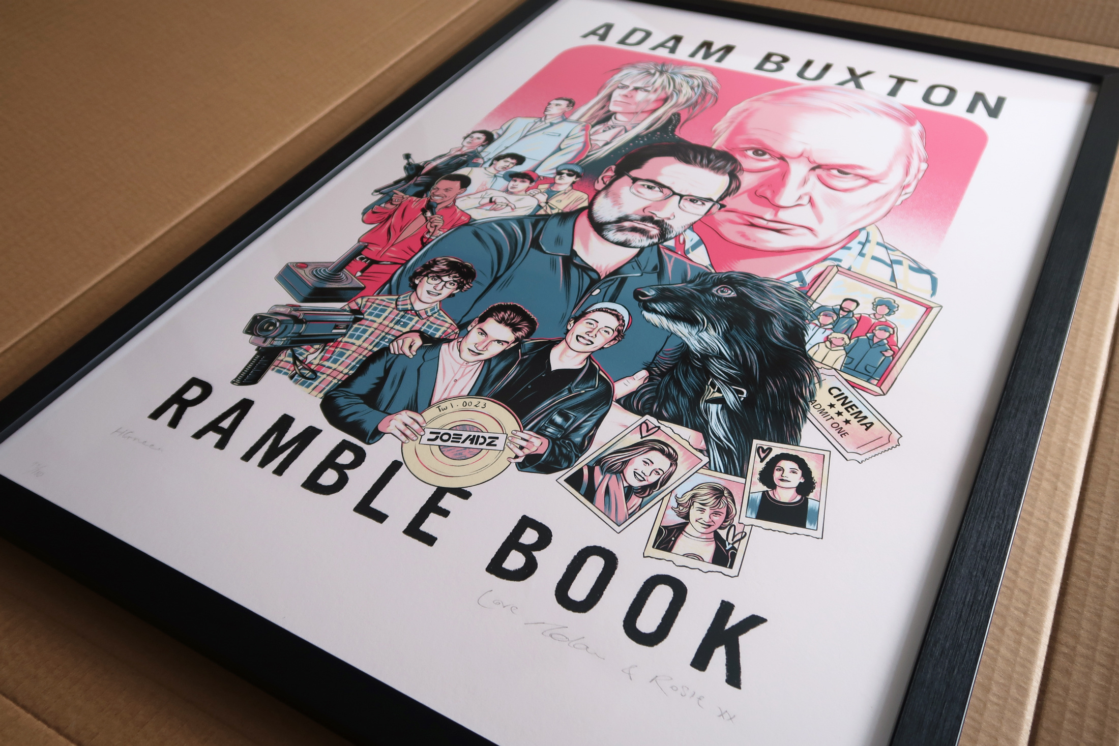 Adam Buxton Ramble Book Paperback Artwork - Helen Green Illustration