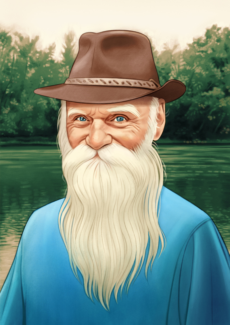 River Dave - Boston Magazine - Helen Green Illustration