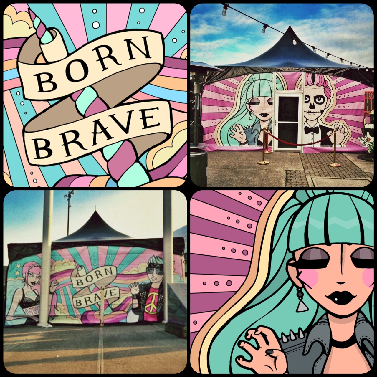 Born Brave Tent - Helen Green Illustration