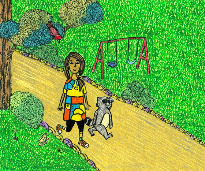 Boukili Application Children's book illustration - mandanarezapourian