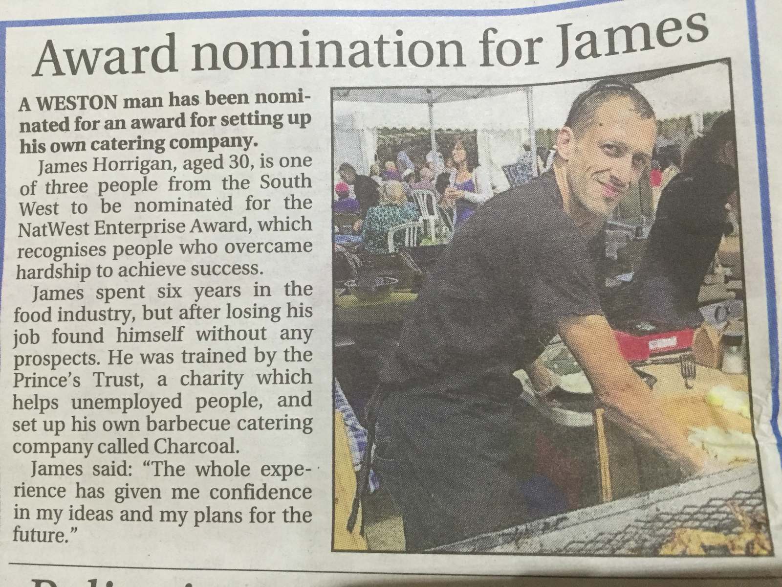 Newspaper piece - Charcoal