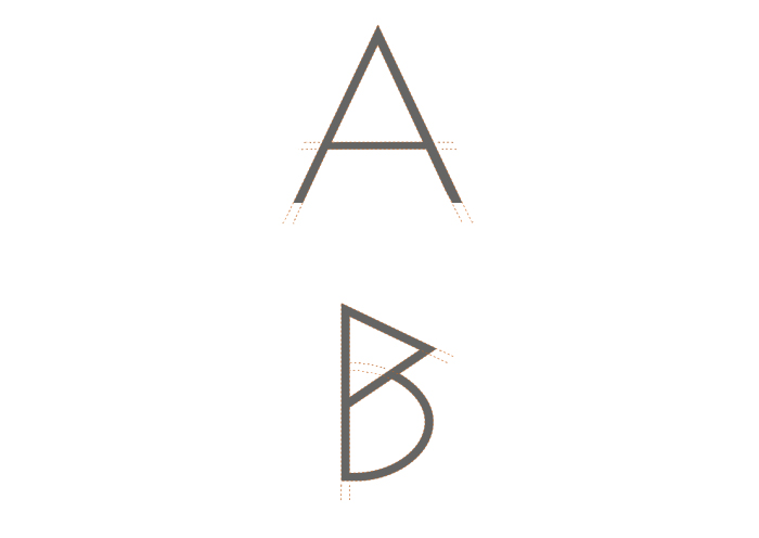 Angular Typeface - METTE OVERGAARD