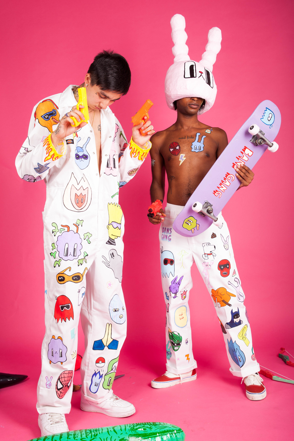 Dickies 2 Piece Hand-painted Exclusives - BANS ILLUSTRATION