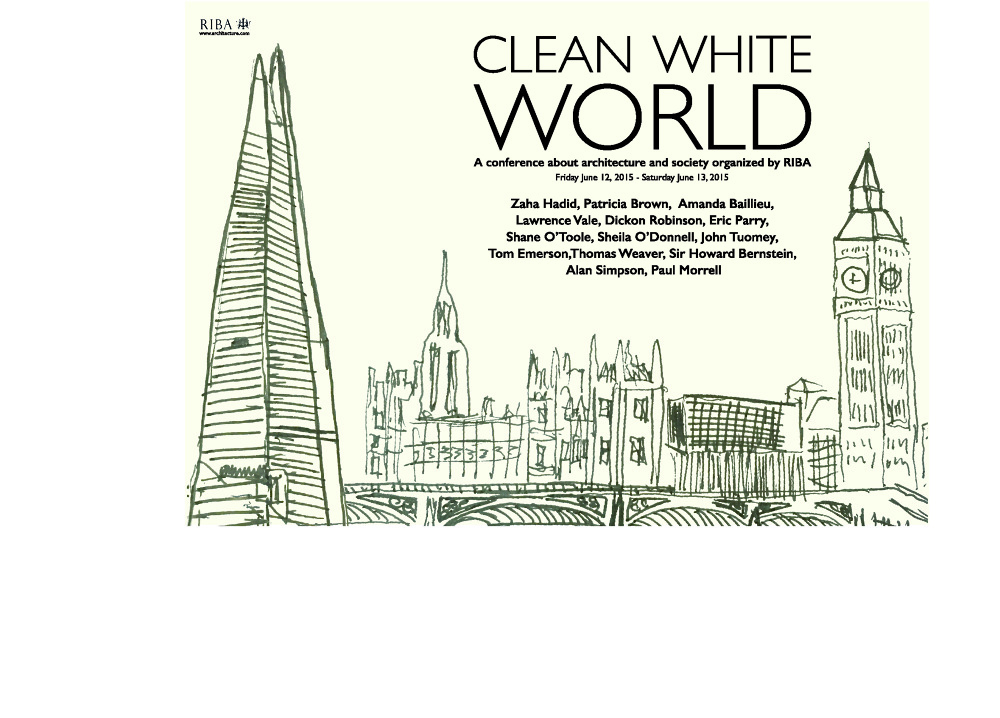 Riba Conference posters and Leaflets - Liam Williams Design