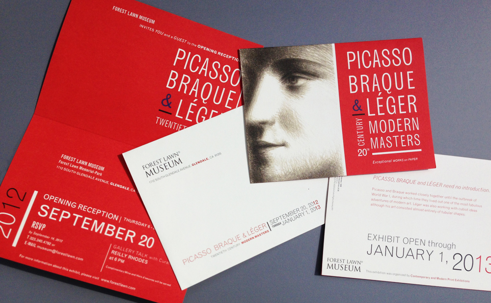 Forest Lawn Museum Invitation - coleenjorgensendesign.com