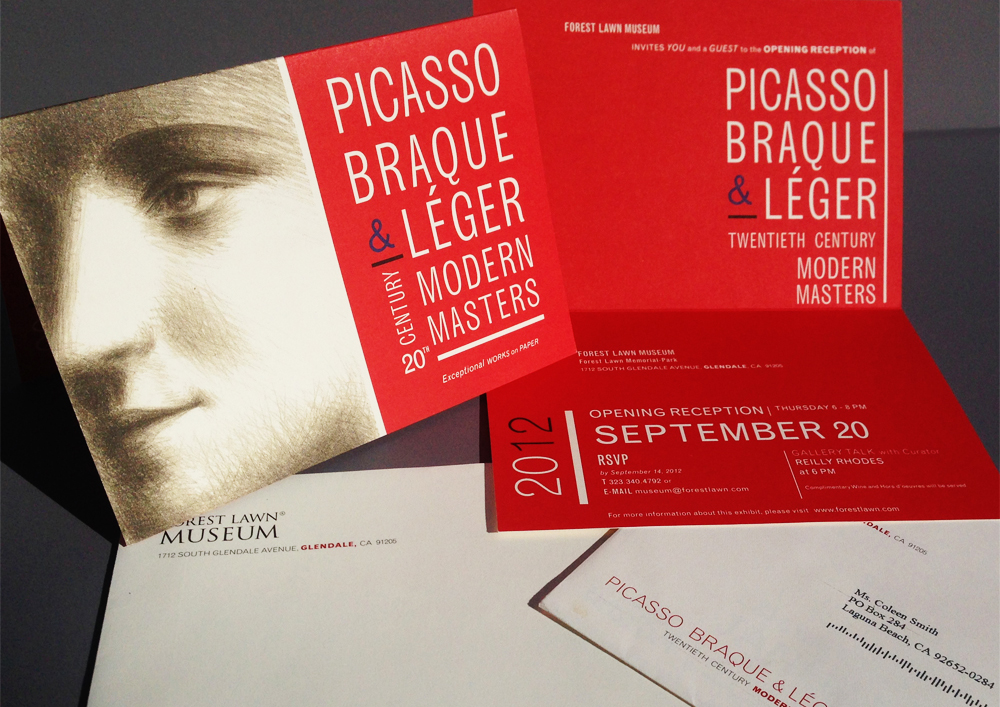 Forest Lawn Museum Invitation - coleenjorgensendesign.com