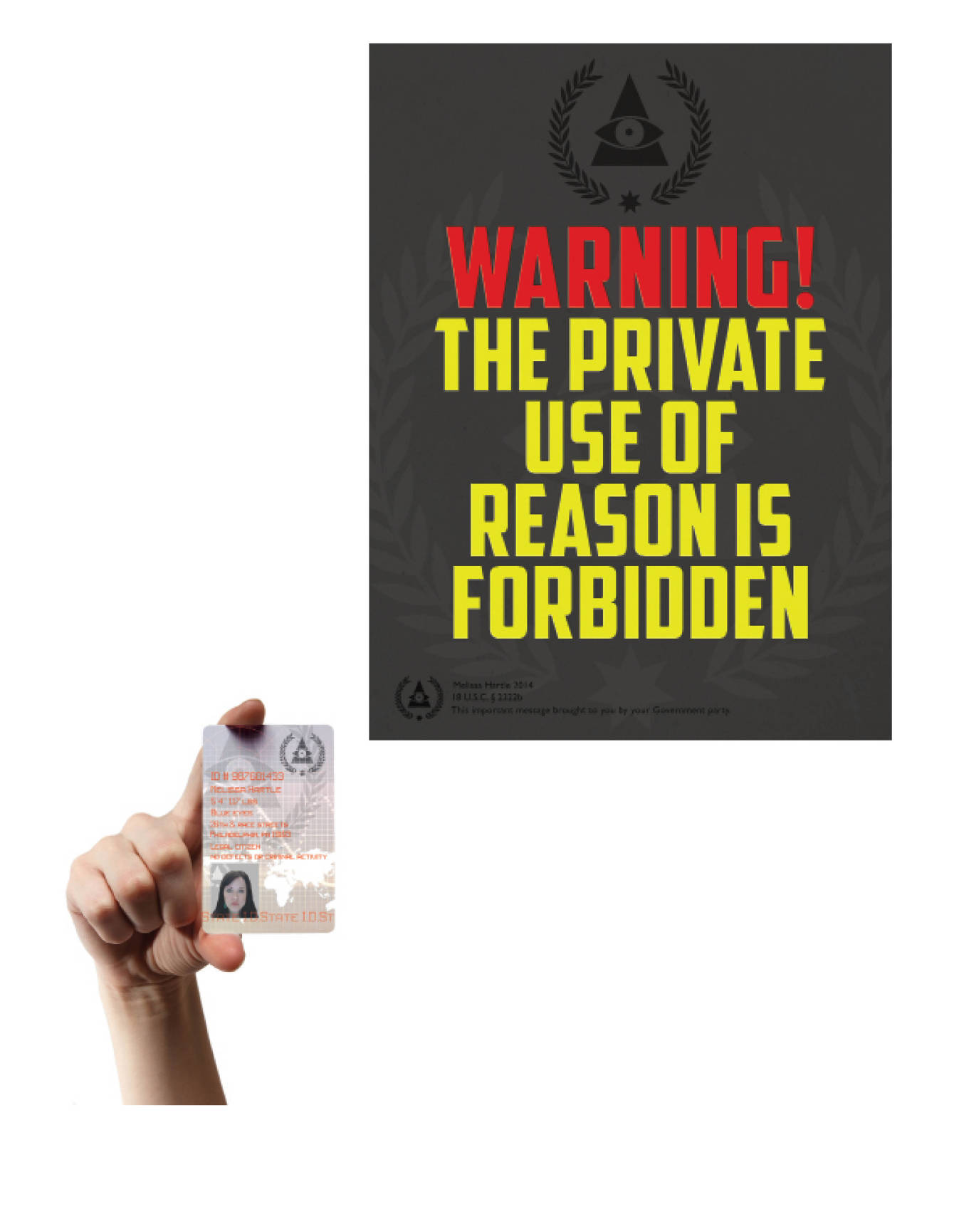 Senior Thesis - Dystopian Propaganda project - melissahartledesigns