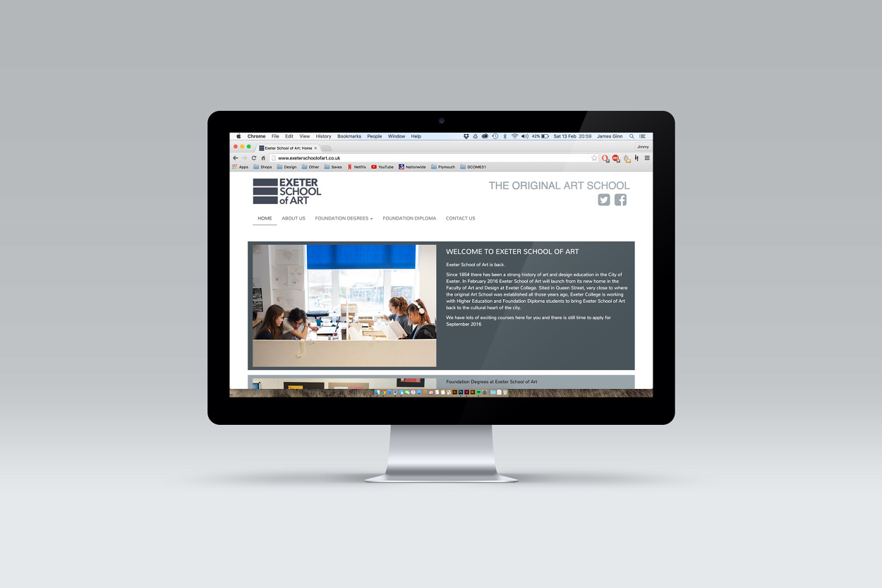 Exeter School of Art - Jimmy Ginn - Graphic Design Exeter