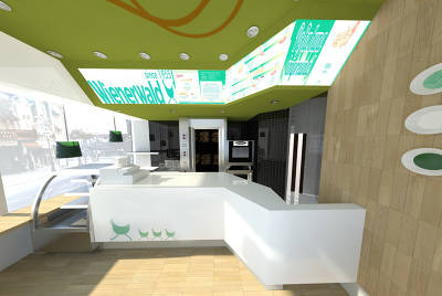 Interior Design Fast-Food WienerWald - Vlad Cretu