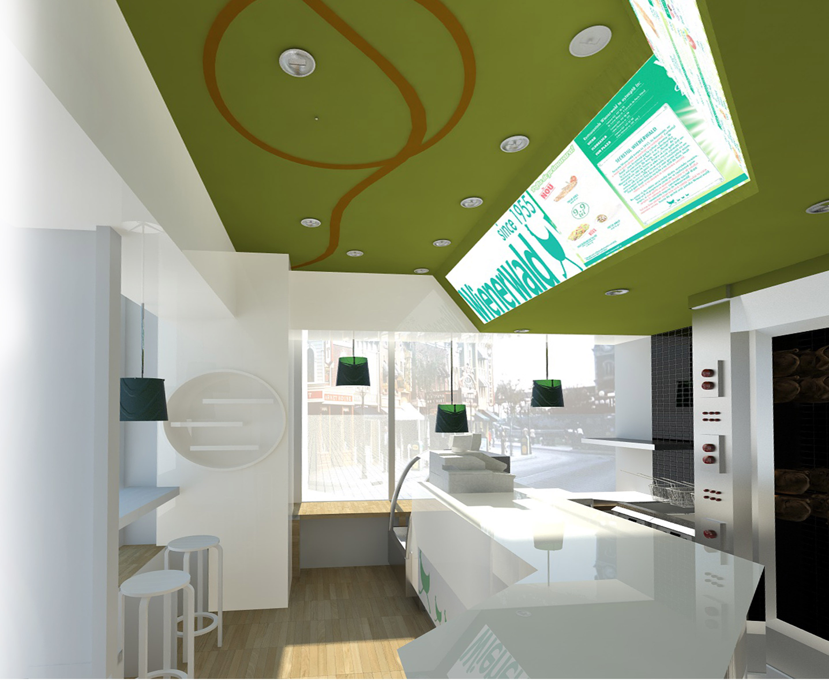 Interior Design Fast-Food WienerWald - Vlad Cretu