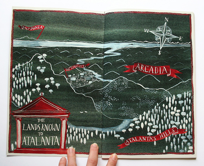 'The Tale of Atalanta the Lion' - Eleanor Percival Illustration