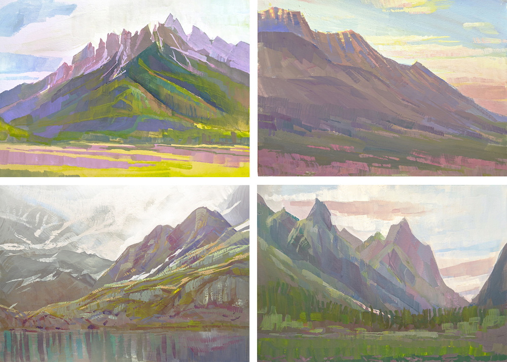 Gouache Studies - Guitty Mojabi Portfolio