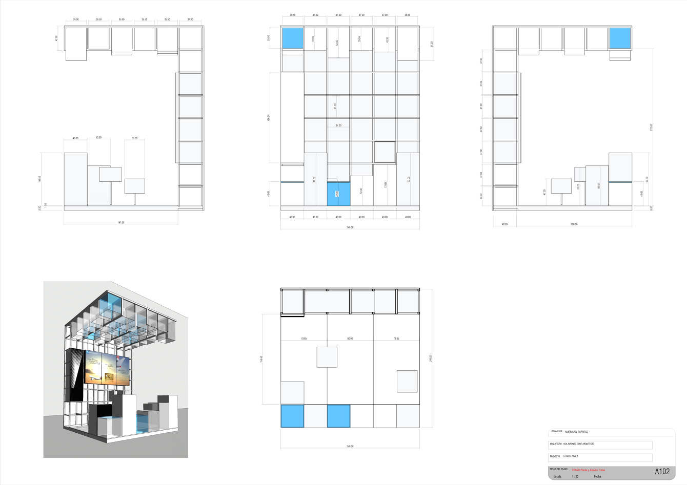 Stand American Express - ACA Alfonso Cort Arquitecto