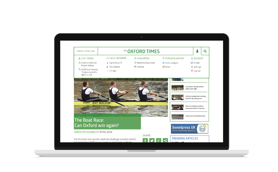 The Oxford Times - Craig Melvin Designs