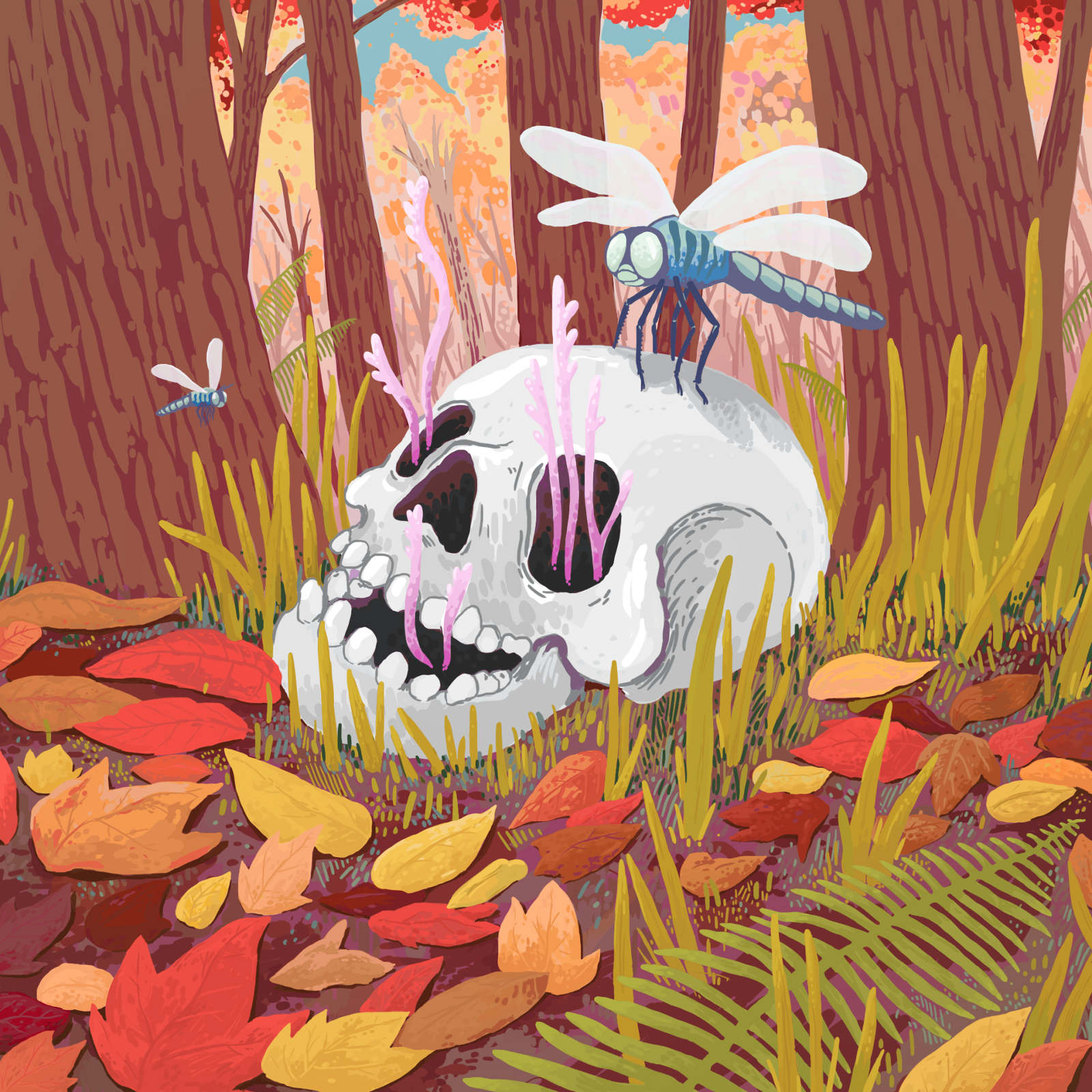 Forest Skull - Kyle Knapp Art and Design