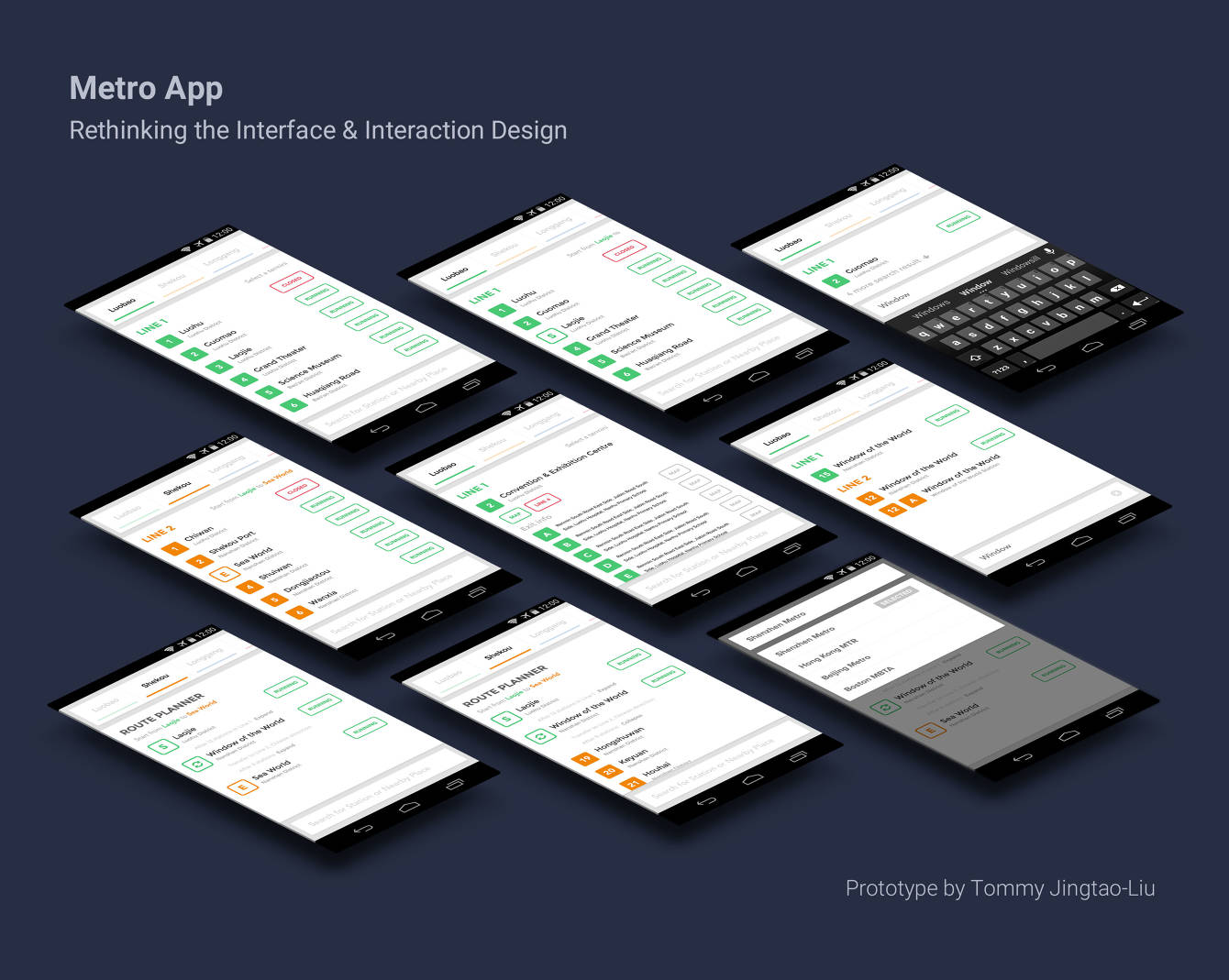 metro app design - Tommy
