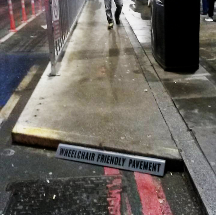 Wheelchair Friendly Pavement - Frankie Clark - look around