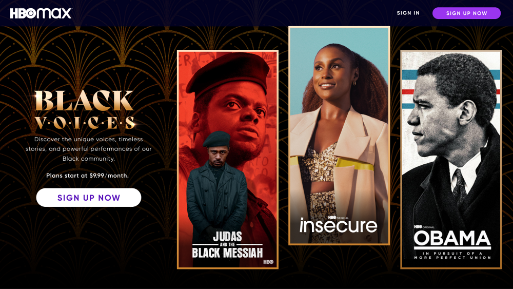 HBO MAX - Design by Justin Gray