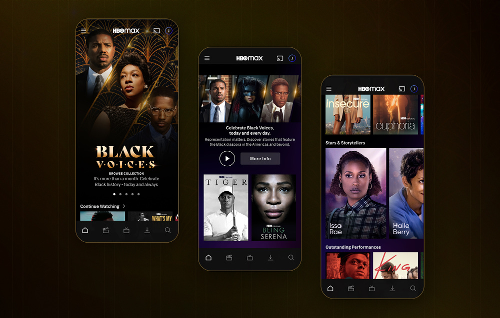 HBO MAX - Design by Justin Gray